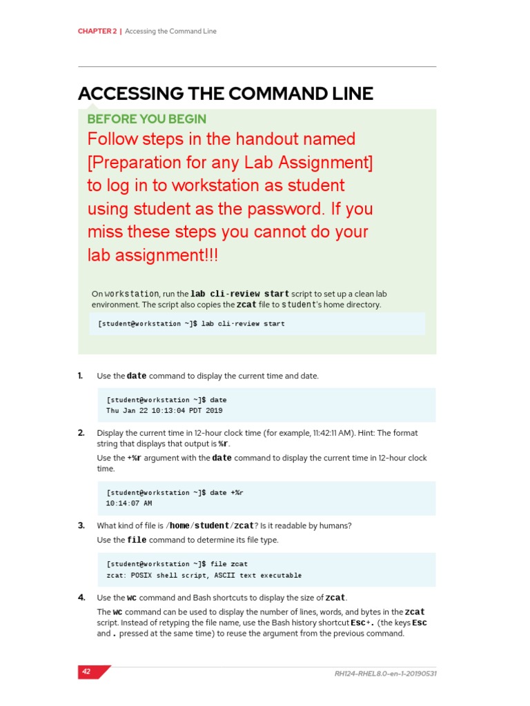Chapter02-Accessing The Command Line | PDF | Command Line Interface ...