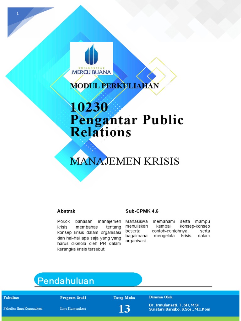 Modul 13 | PDF | Pengelolaan Keuangan & Uang