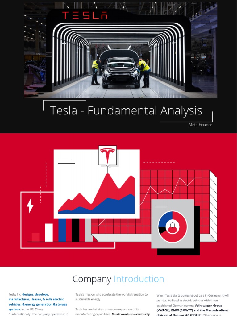 Tesla Fundamental Analysis | PDF | Revenue | Electric Vehicle