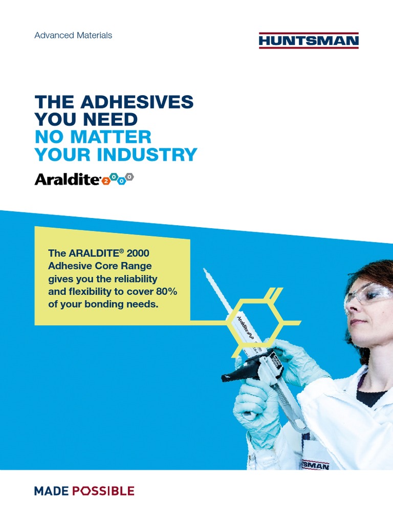 Araldite 2000 Core Range Brochure - EU | PDF | Epoxy | Adhesive