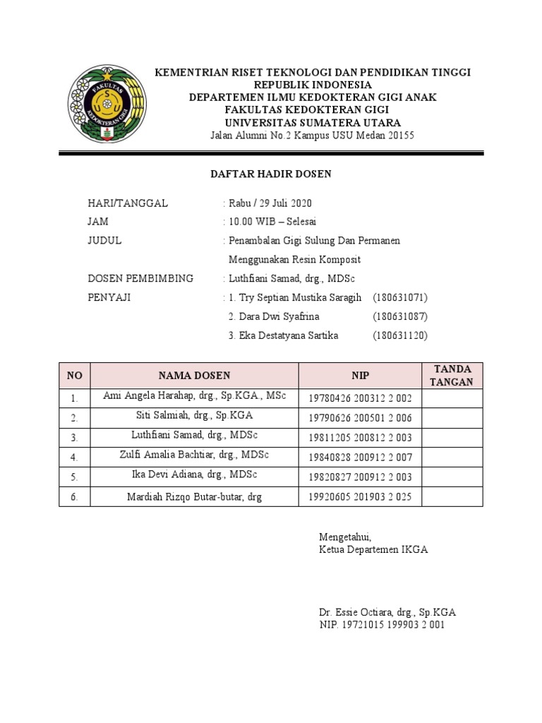 Absen Dosen Tinjauan Pustaka Paper Pedo | PDF