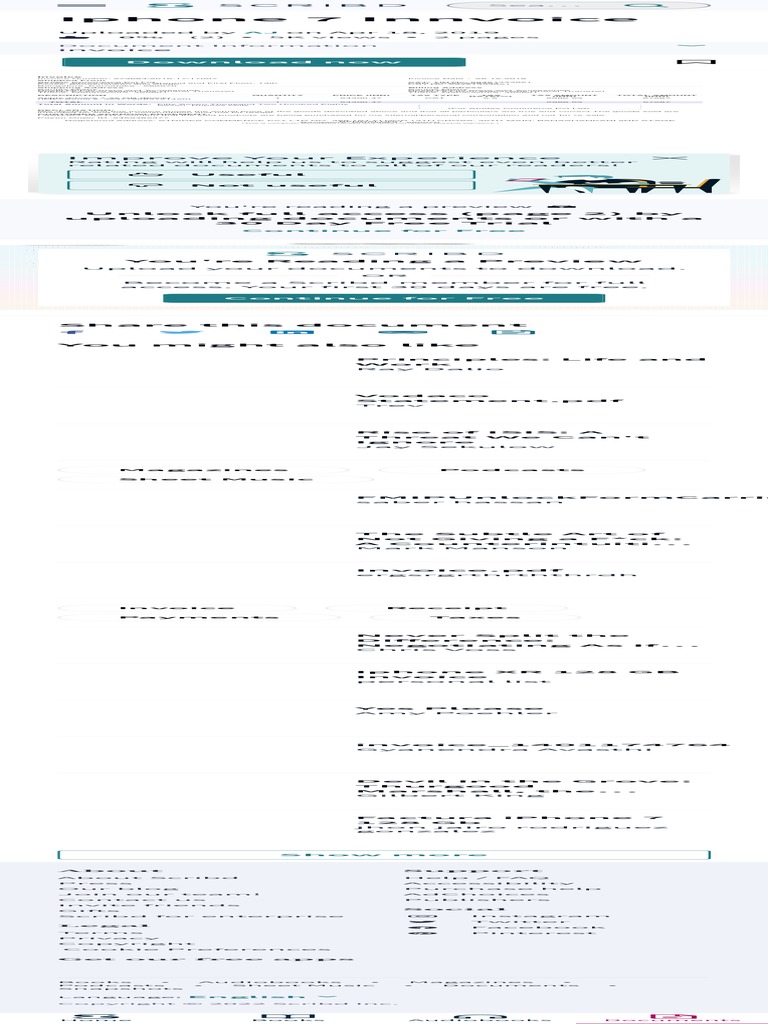 Iphone 7 Innvoice PDF Invoice Receipt | PDF | Invoice | Receipt