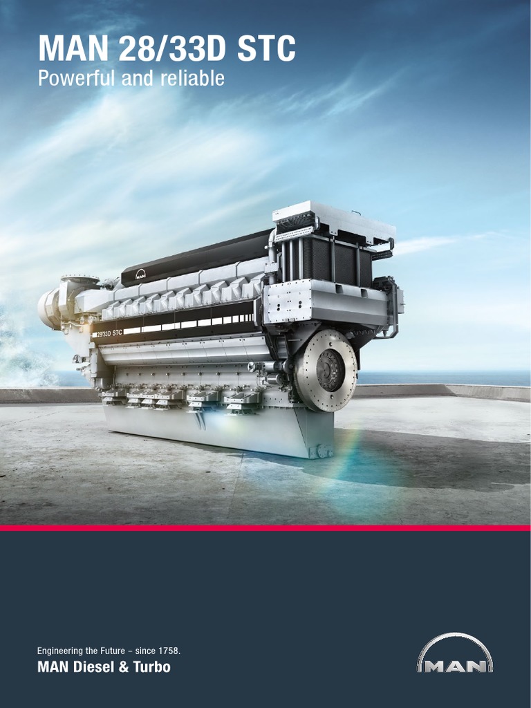 MAN 28/33D STC: Powerful and Reliable | PDF | Turbocharger | Engines
