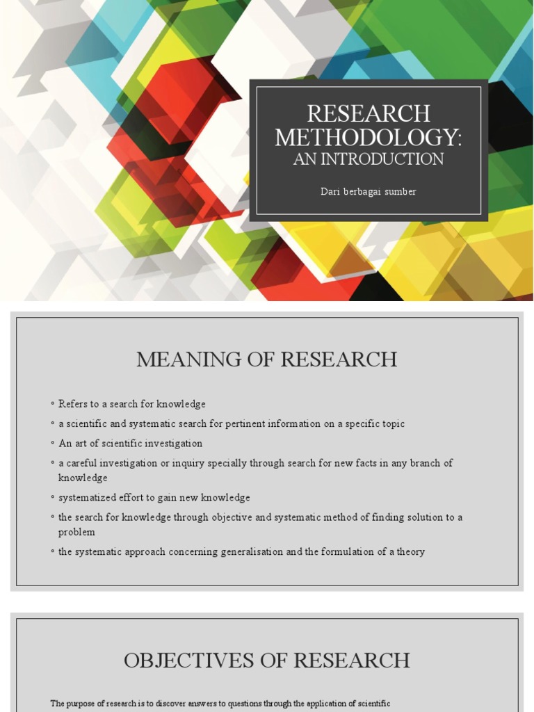 Research Methodology - Introduction | PDF | Scientific Method | Science