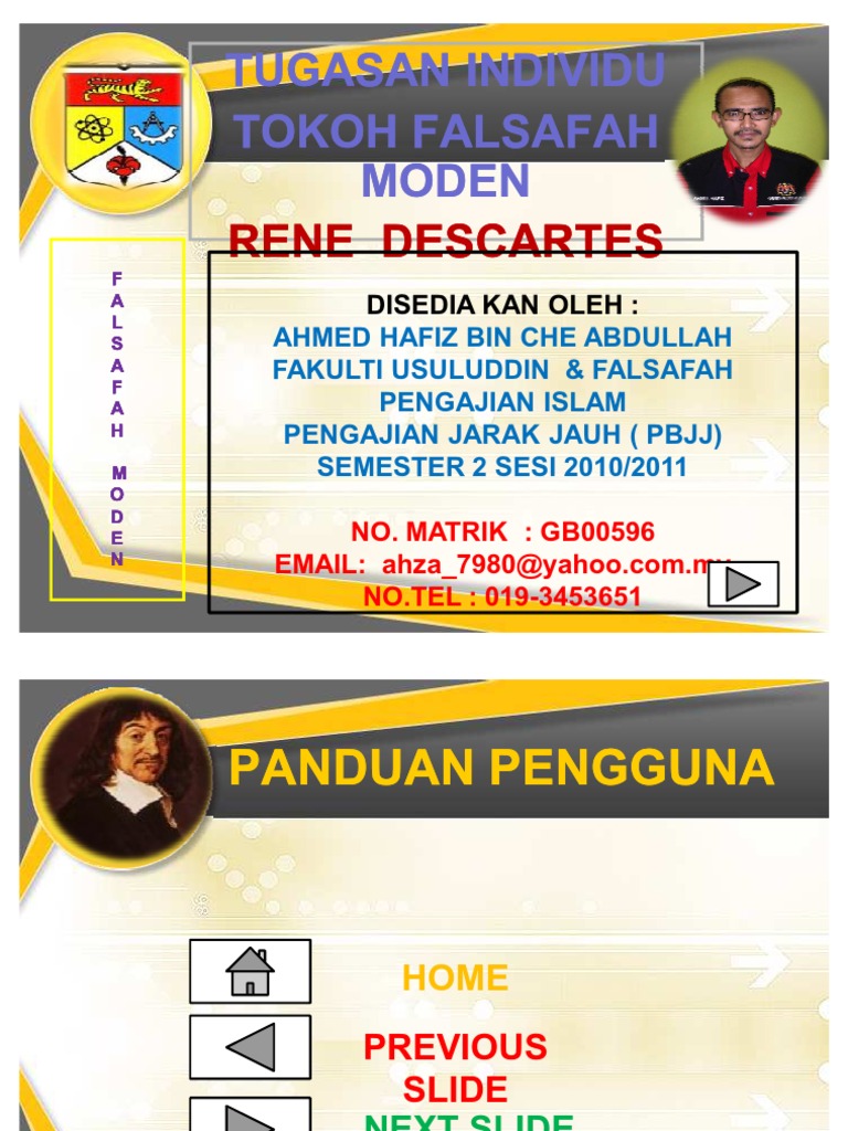 Falsafah Moden Rene Descartes (2003) | PDF