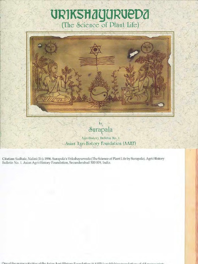 Vriksha Ayurveda of Surapala Nalini Sadhale 1996 | PDF