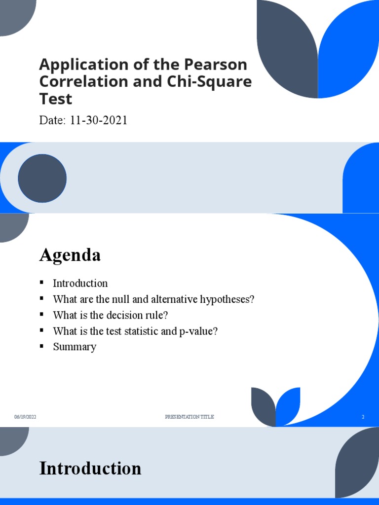 Pearson Correlation and Chi-Square Analysis | PDF | P Value ...