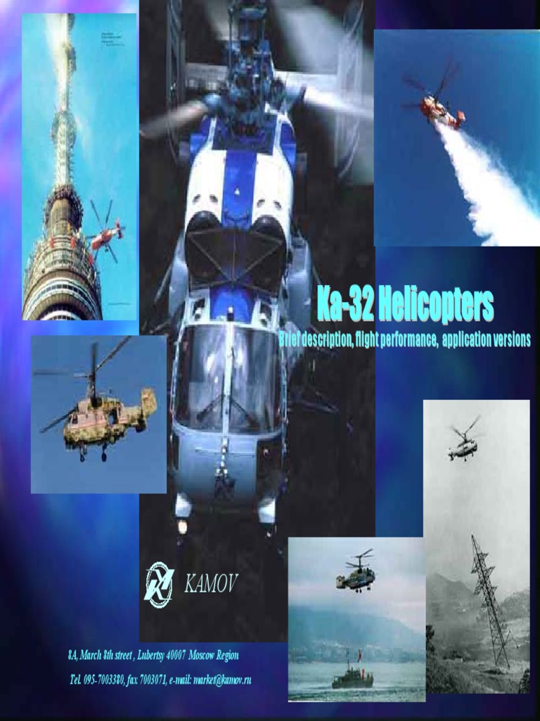Performance and Applications of the Ka-32 Helicopter Family | PDF ...