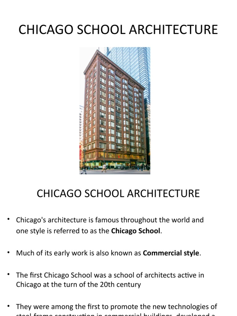 6 Chicago School Architecture | PDF