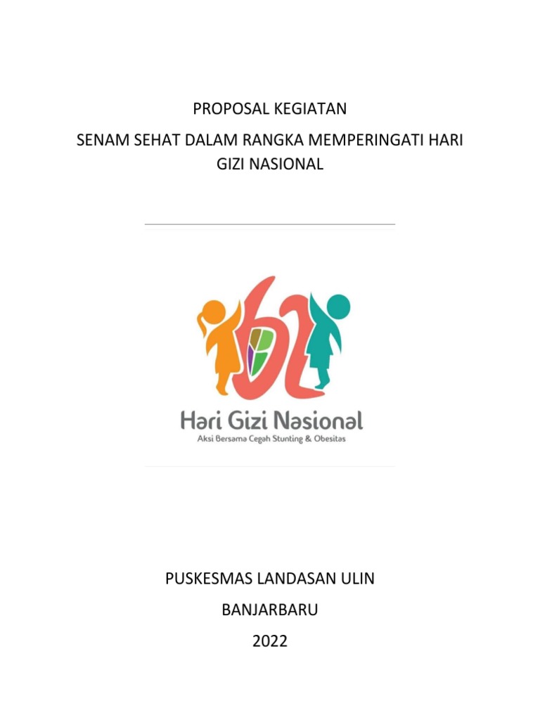 Proposal HGN 2022 (PKM) | PDF | Pengembangan Diri | Kesehatan Holistik