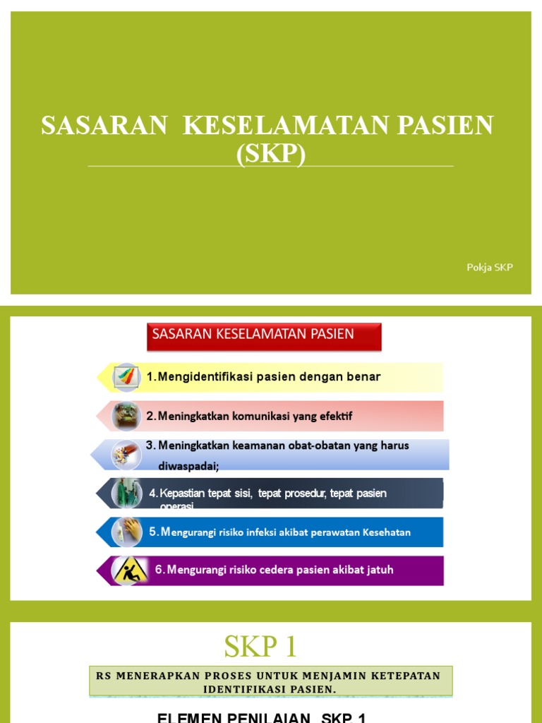 Sasaran Keselamatan Pasien (SKP) | PDF