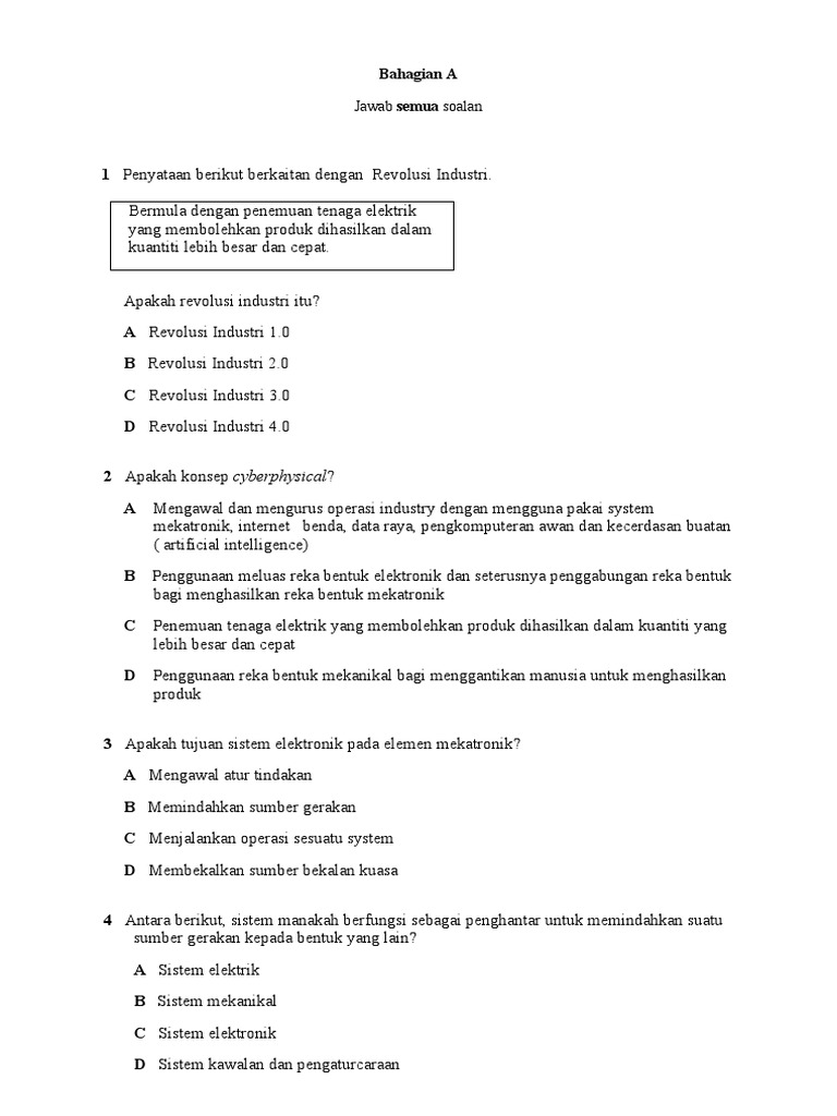 Ujian 1 | PDF | Metode & Bahan Ajar | Teknologi & Rekayasa