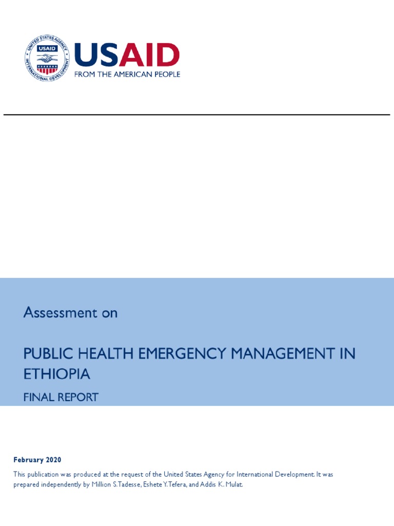 11 15 22 25 27 51 Ethiopia PHEM Assessment Report | PDF | Emergency ...