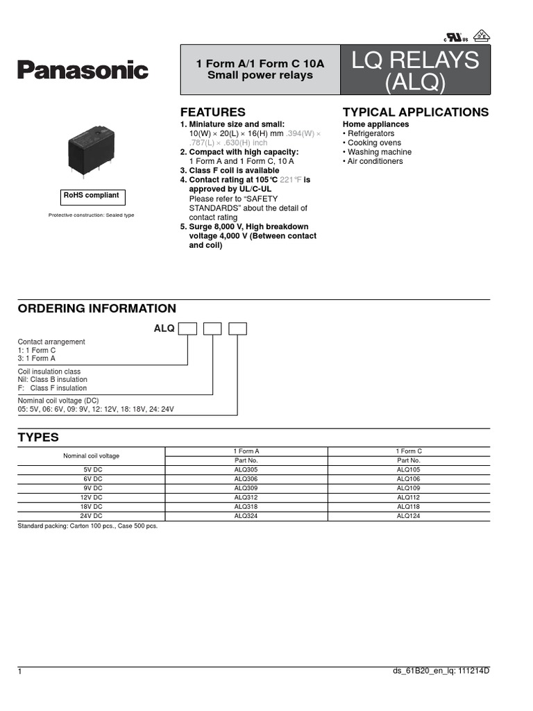 ALQ324 | PDF | Relay | Humidity