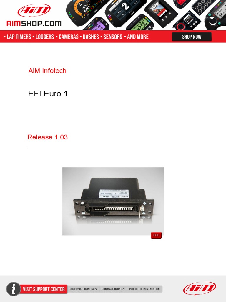 Connecting AiM Devices to an EFI Euro 1 ECU - A Guide to the Hardware, Software Setup, Wiring ...