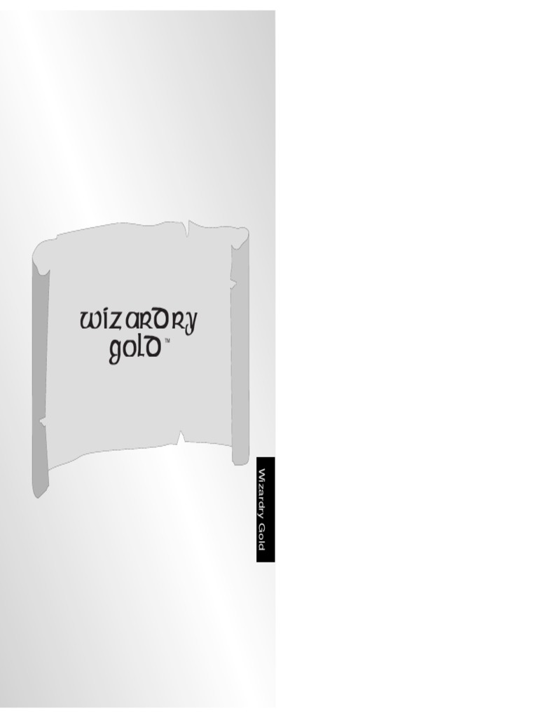 Wizardry Gold - Manual | PDF