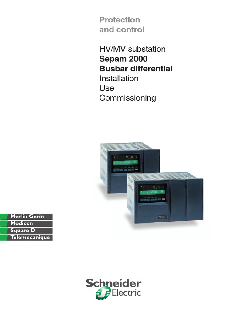 HV/MV Substation Busbar Differential Guide | PDF | Electrical Connector ...
