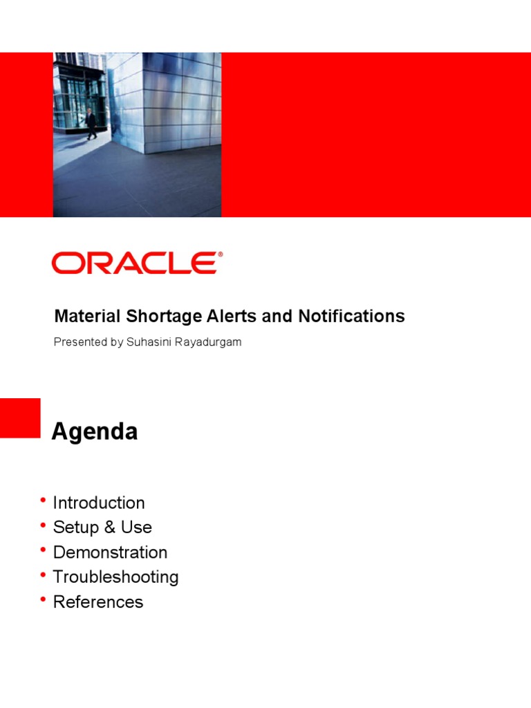 Material Shortage Alerts and Notifications | PDF | Computing | Software