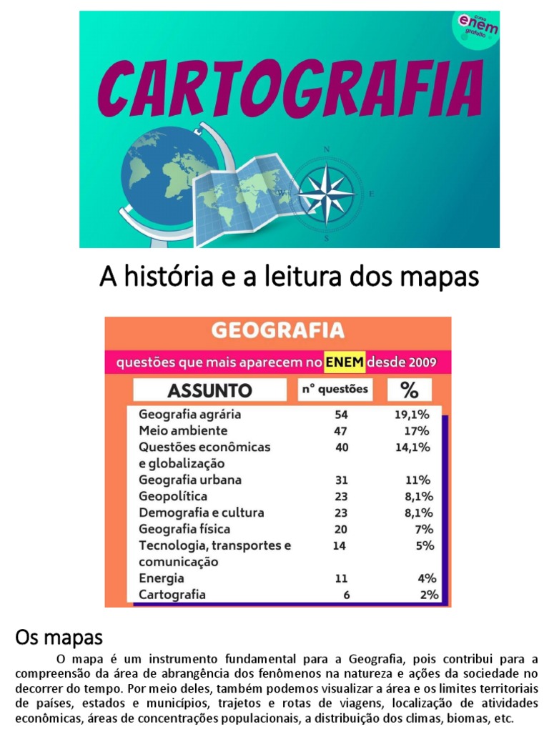 Leitura e Interpretação de Mapas | PDF | Mapa | Cartografia