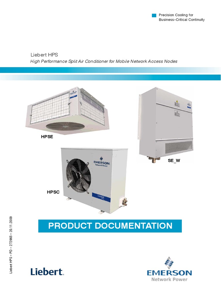 Product Documentation: Liebert HPS | PDF | Heat Exchanger | Air ...