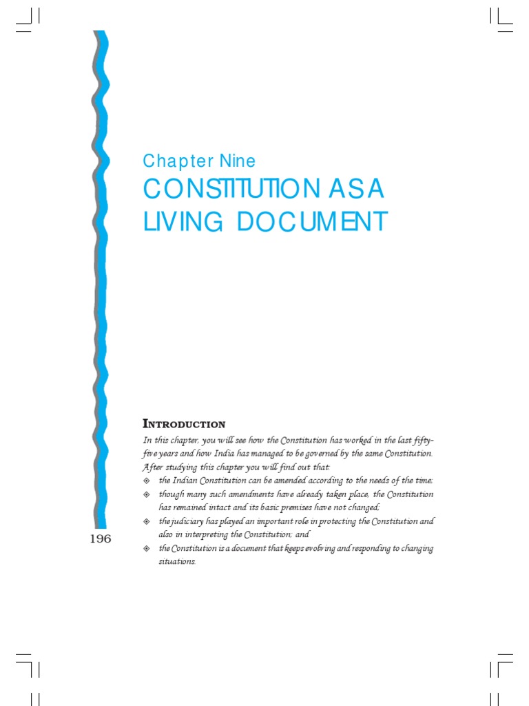 Constitution: A Living Document | PDF | Politics