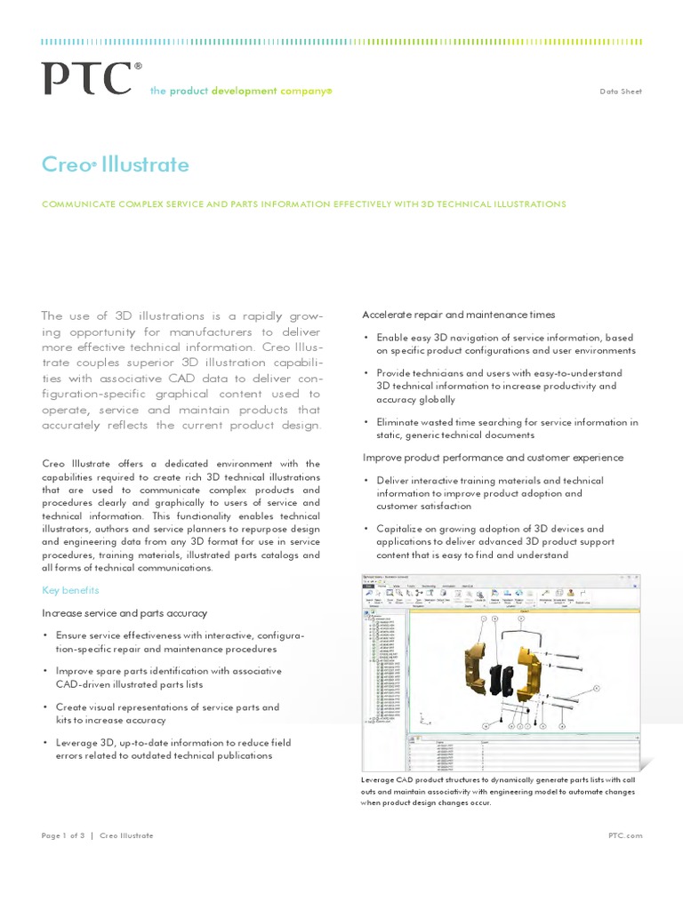 Creo Illustrate: Communicate Complex Service and Parts Information ...