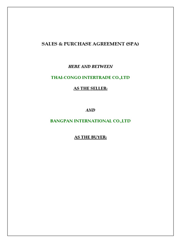 Spa SBLC of Bangpan | PDF | Letter Of Credit | Breach Of Contract