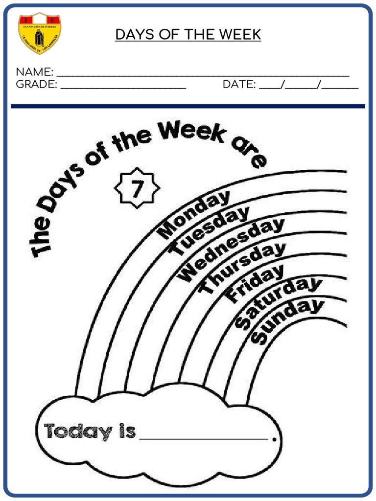Days of The Week | PDF