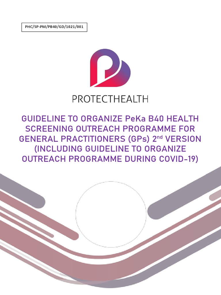 PeKa B40 Health Screening Guidelines 2020 | PDF | General Practitioner ...