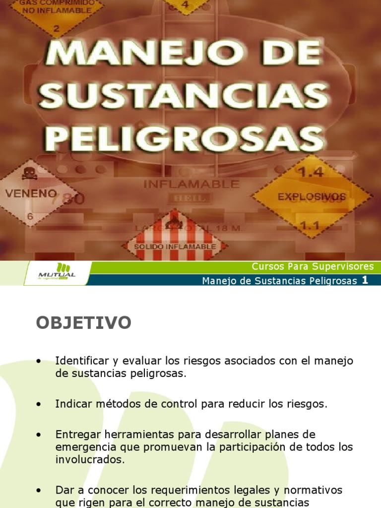 Manejo de Sustancias Peligrosas | PDF | Contaminación | Quemar