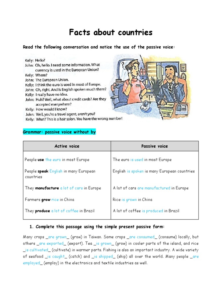 5 Facts, Grammar Booster On Passive Voice | PDF | Rice | English Language