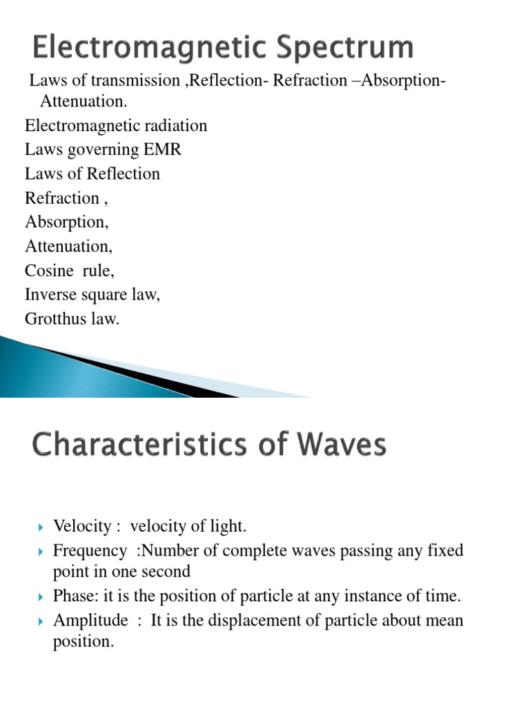 1 C EMW | PDF | Electromagnetic Radiation | Electromagnetic Spectrum