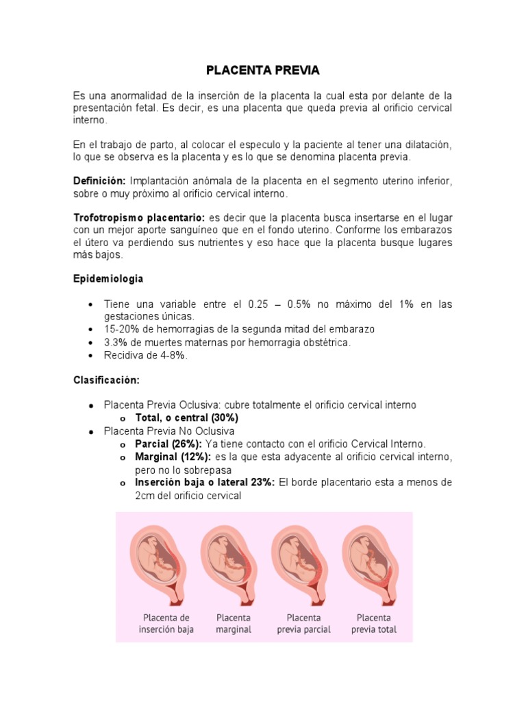 Placenta Previa | PDF | Placenta | Parto