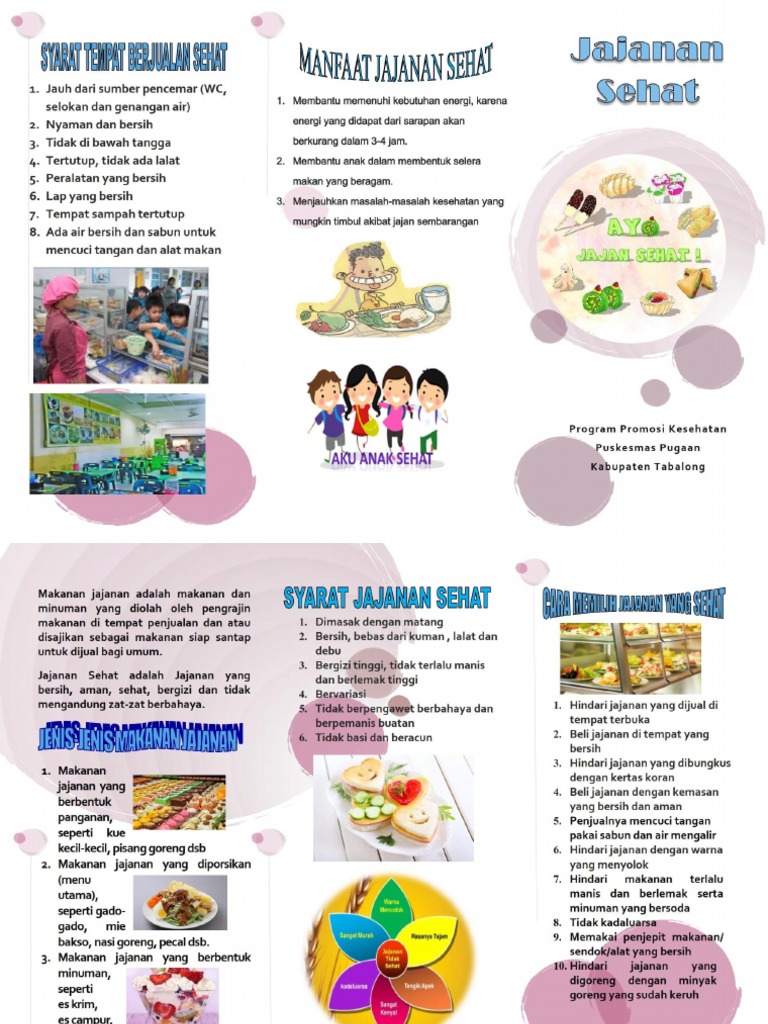 Leaflet Jajanan Sehat - 001 | PDF