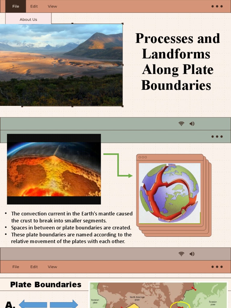 Processes and Landforms Along Plate Boundaries | PDF | Plate Tectonics ...