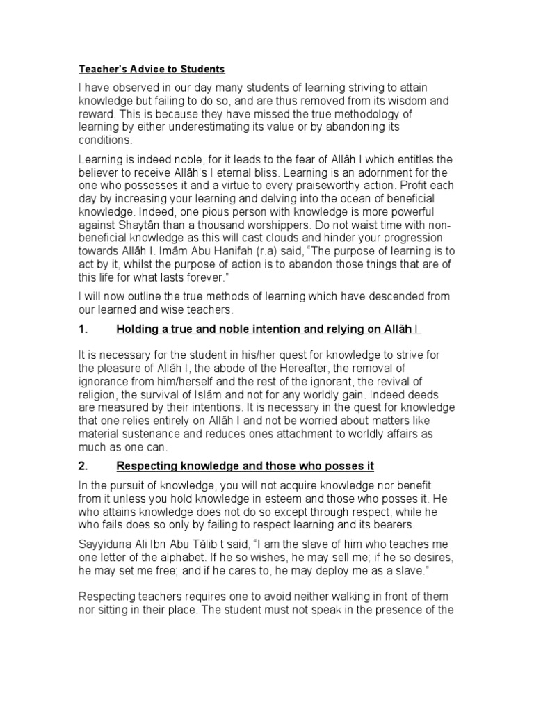 Teacher's Guidance for Student Success | PDF | Understanding | Knowledge