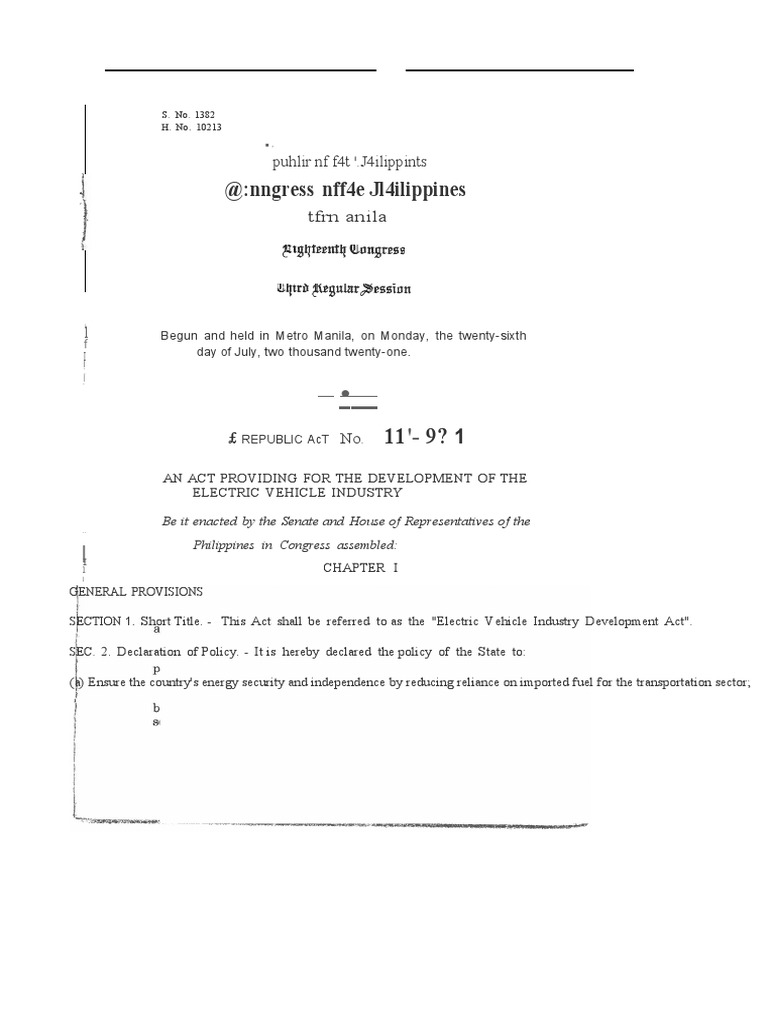 20220415-RA-11697-RRD | PDF | Electric Vehicle | Transport