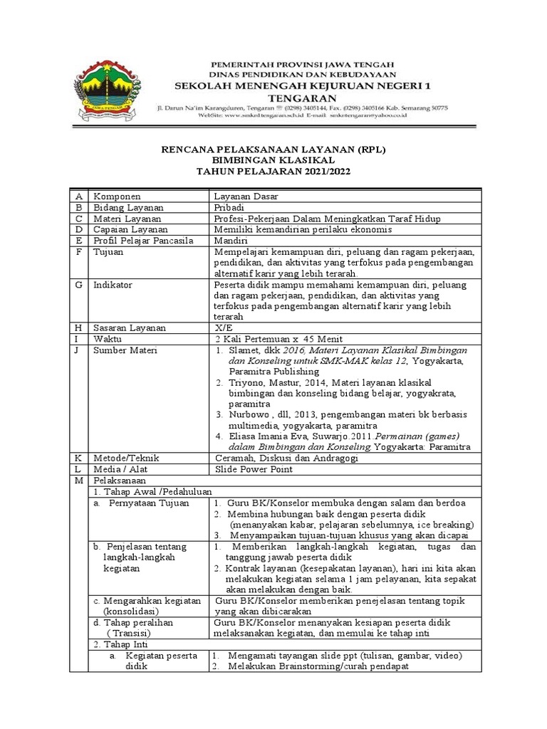 RPL Profesi-Pek Dalam Meningkatkan Taraf Hidup | PDF | Karier ...