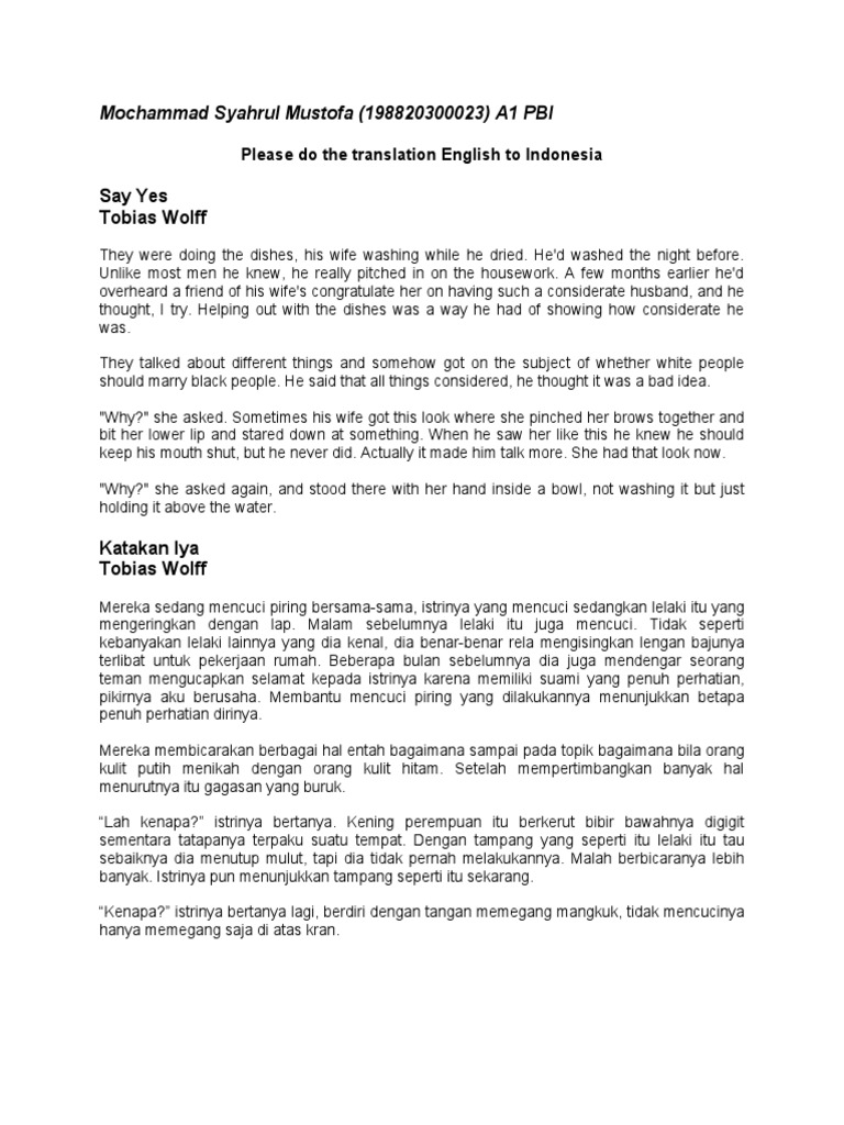 Say Yes | PDF