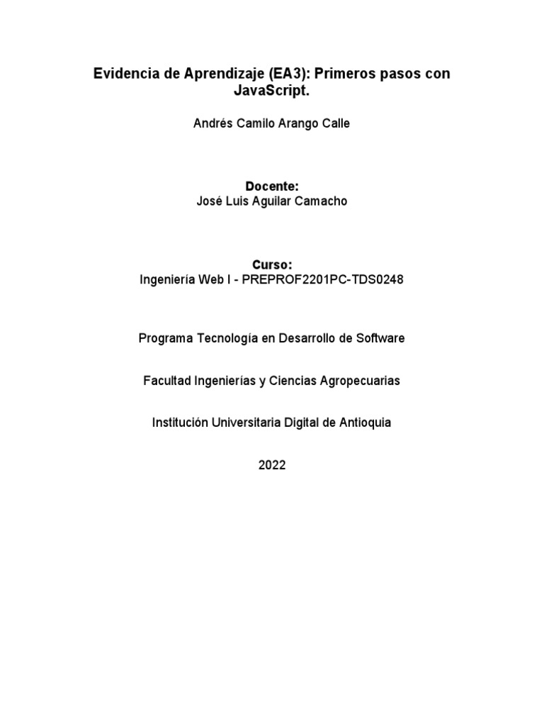 Validaciones de Formulario con JavaScript | PDF | Script Java | Internet y web