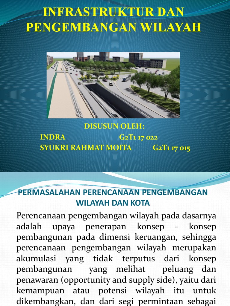 Infrastruktur Dan Pengembangan Wilayah | PDF