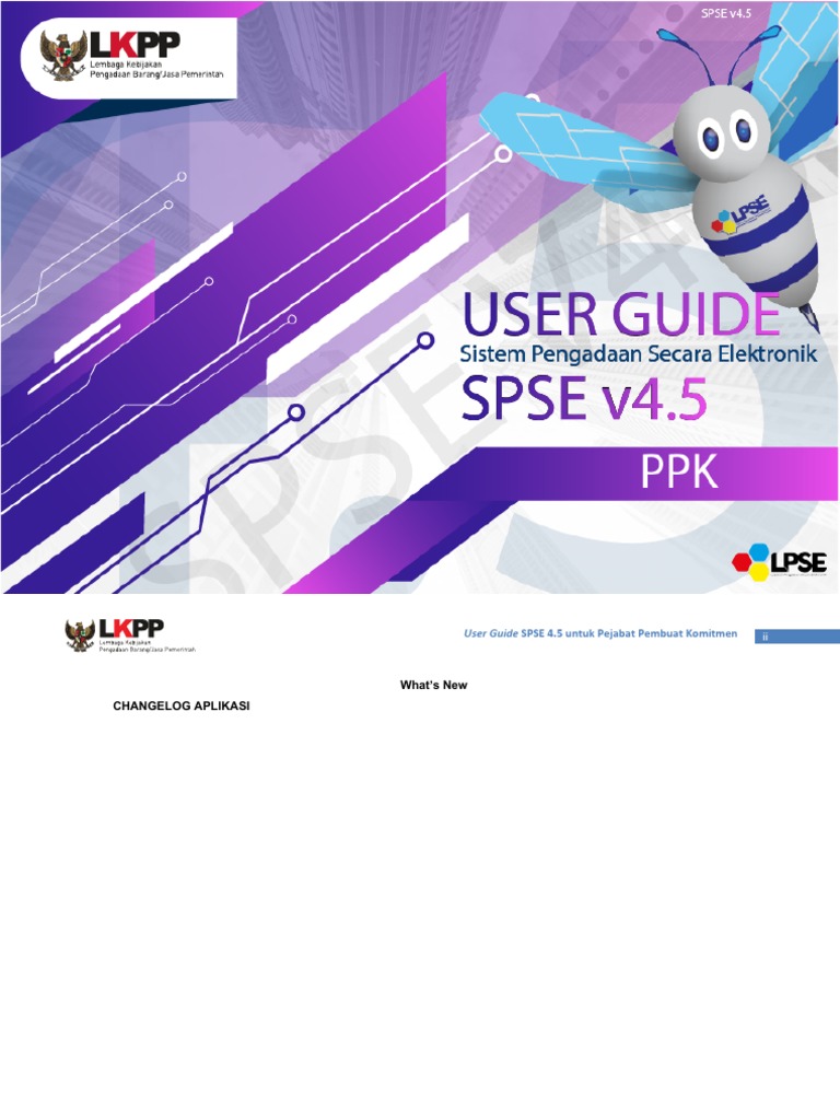 User Guide SPSE v4.5 PPK (Desember 2021) | PDF