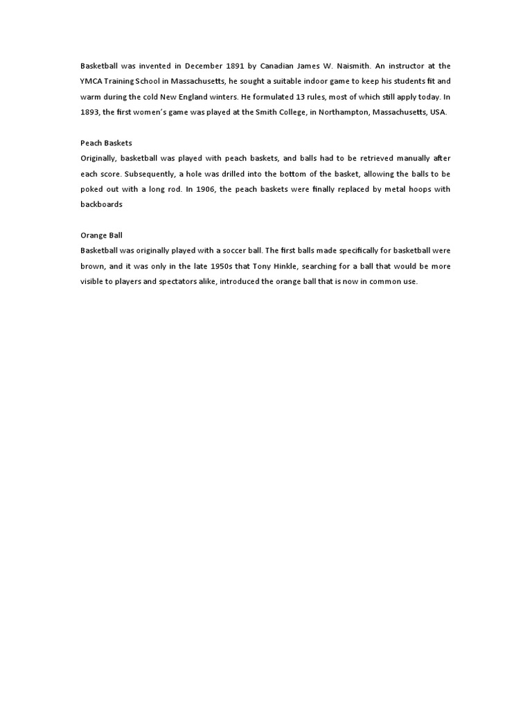 First Balls in Basketball | PDF