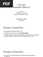 TOS CM - 9 - Virtual Work Method | PDF | Truss | Force