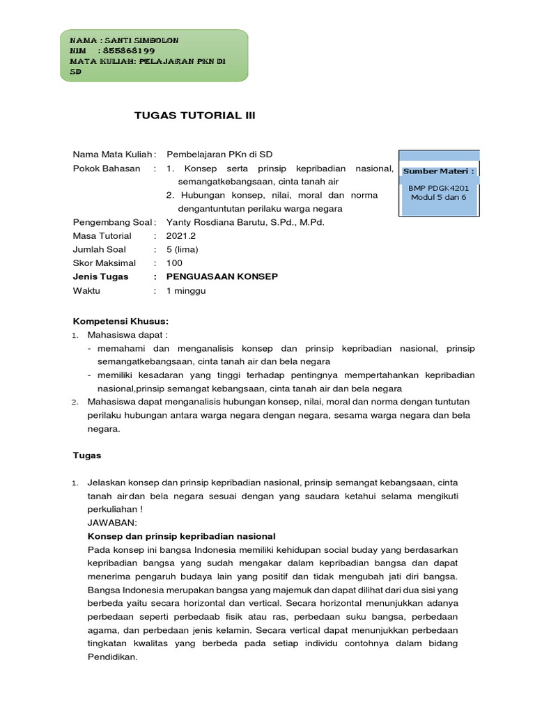Tugas Tutorial 3 | PDF