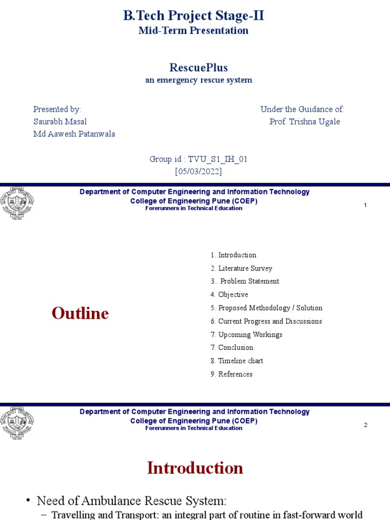 B.tech Project Stage-II Presentation - Midsem | PDF | Computing