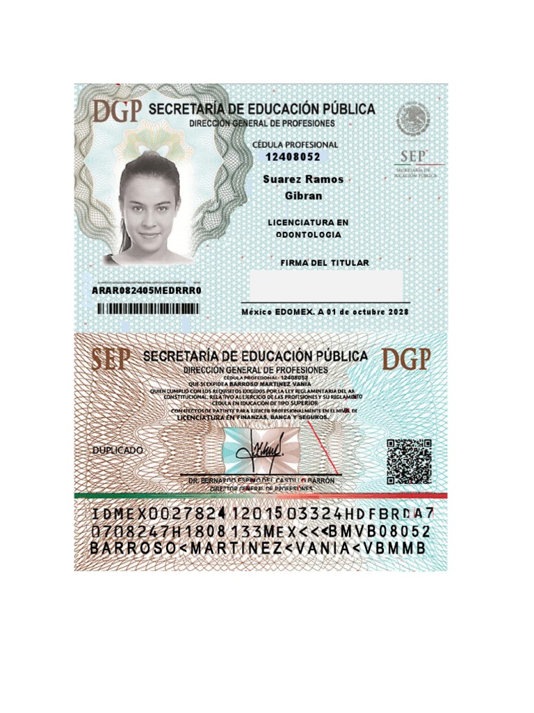 Cedula Profesional | PDF