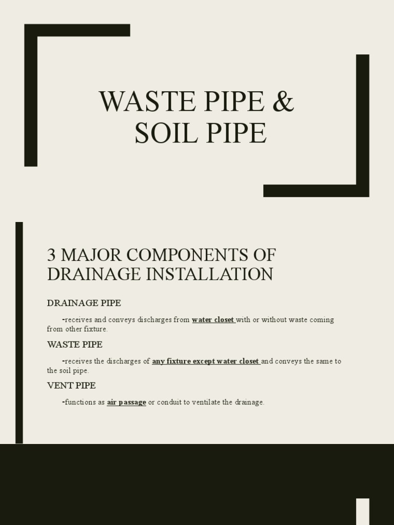 Waste and Soil Pipe | PDF | Plumbing | Toilet