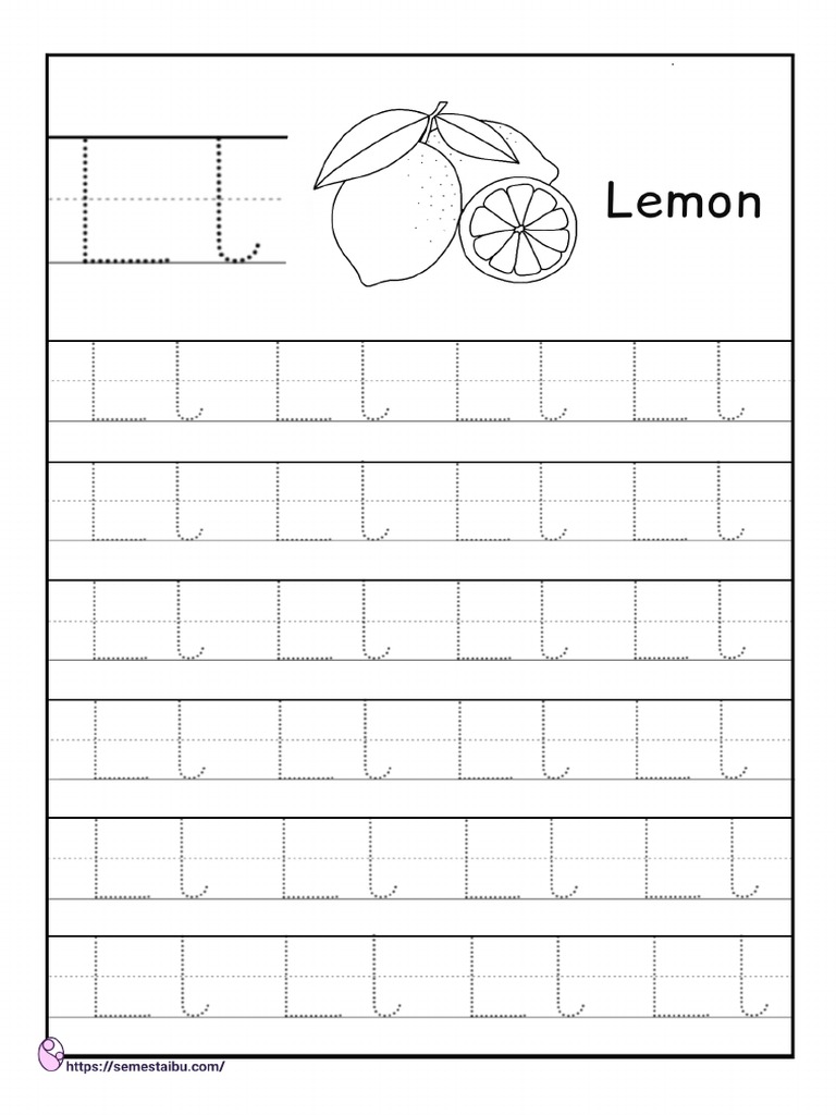 Menebalkan Huruf Abjad L | PDF