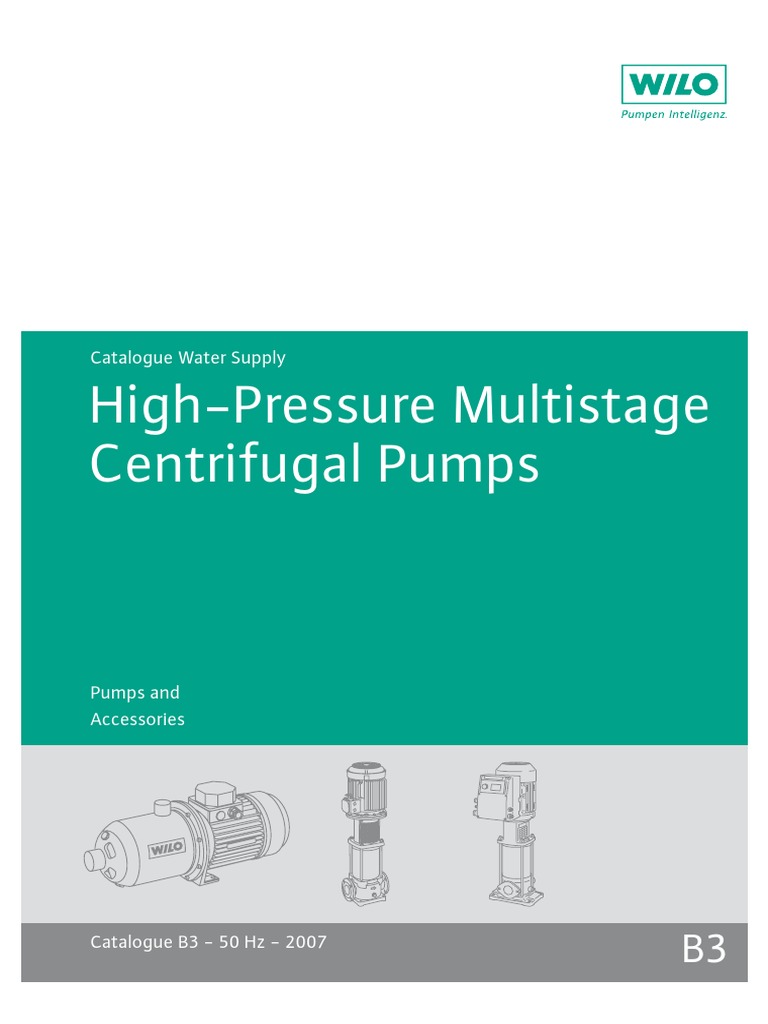 Wilo High-Pressure Pump Catalogue | PDF | Pump | Building Automation
